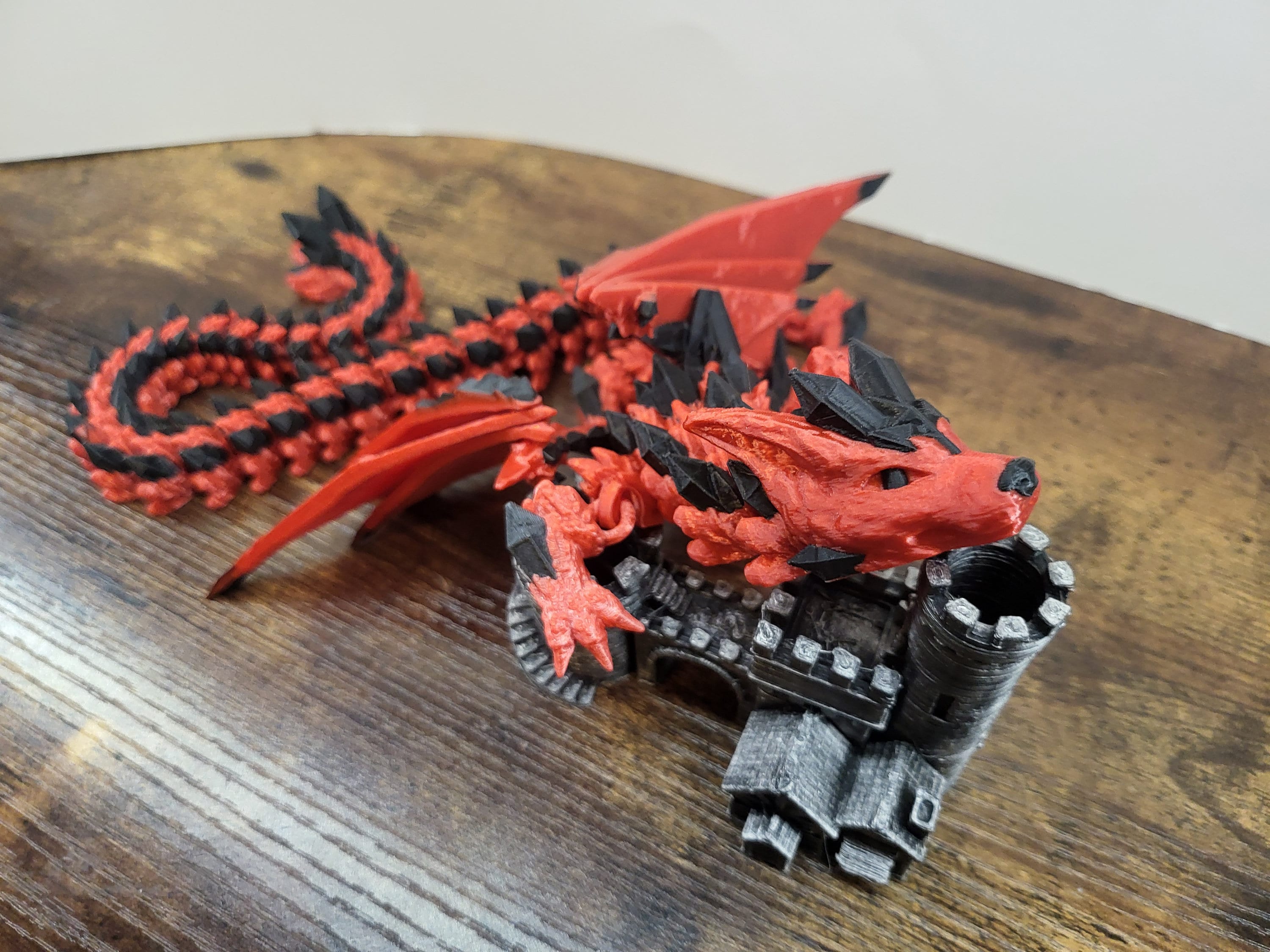 23 Articulated 3D Printed Wolf Dragon - Etsy