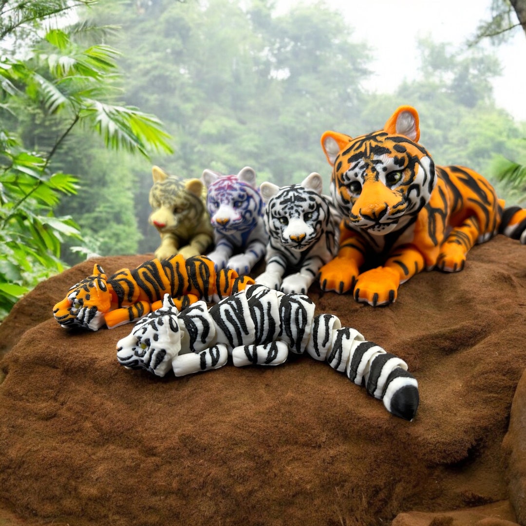 Articulated Tiger Multiple Variations - Etsy
