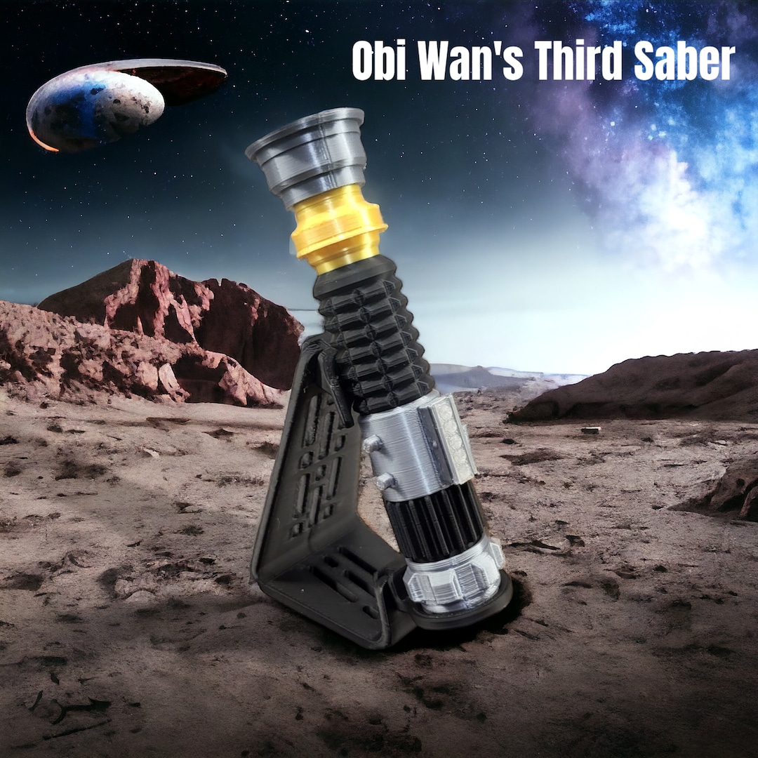 Obi Wan's Third Saber Mini Lightsaber Replica With Stand Telescoping ...