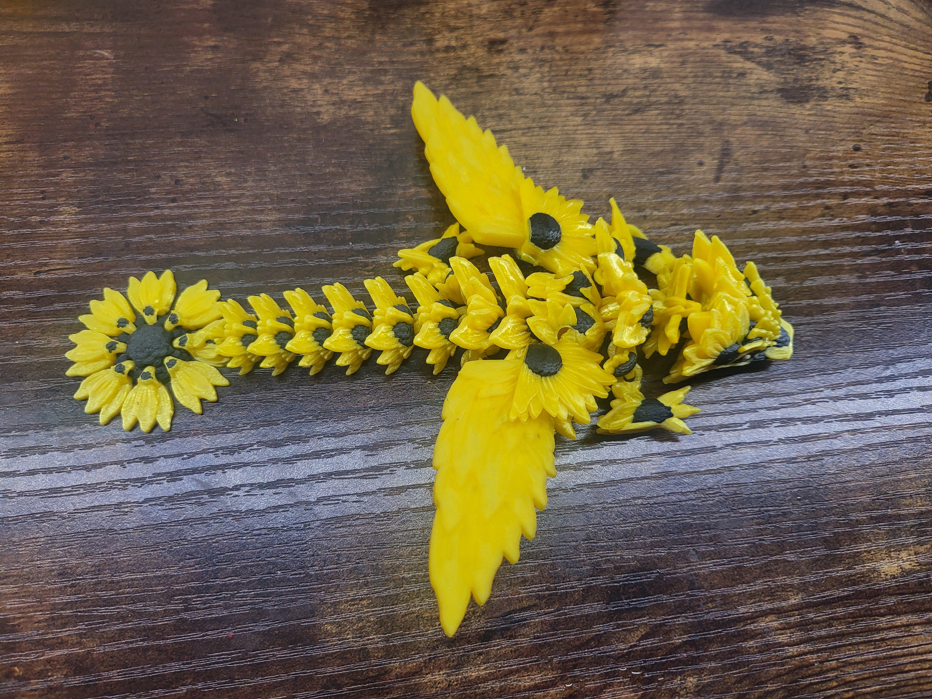8 Articulated Sunflower Baby Dragon - Etsy