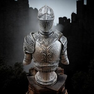 10" Hand Painted Drakeblood 3D Printed Knight Bust Dark Souls 3 - Etsy