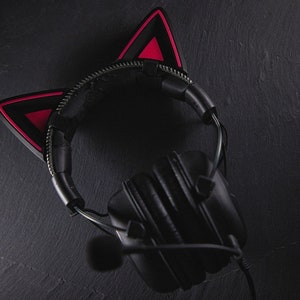 Cat Ears for Headphones Headband Cosplay Streamer Accessories - Etsy