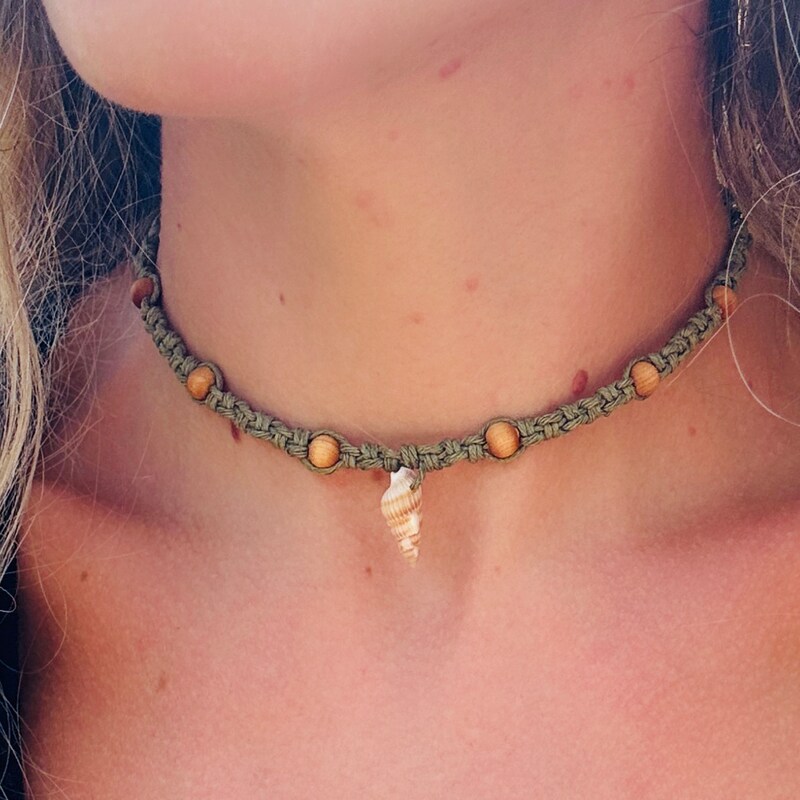 Hemp Choker Necklace - Etsy