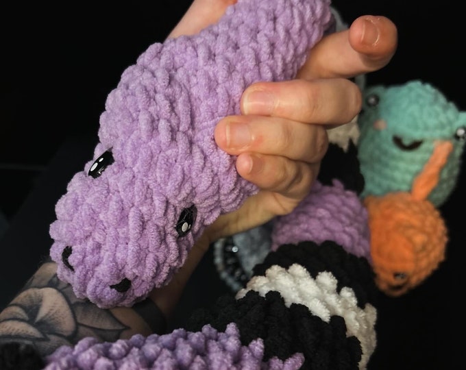 Purple Snake Python Plushie/amigurumi - Etsy
