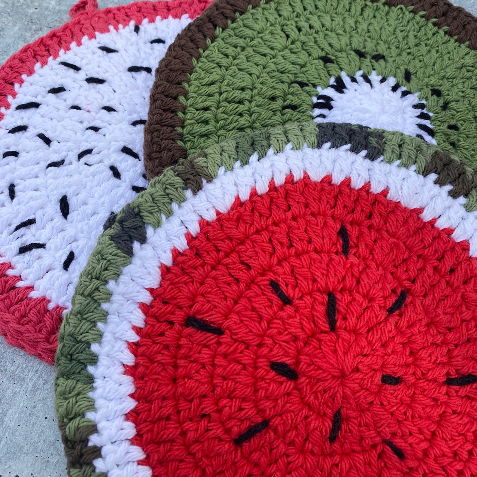 Fun Fruity Potholders Pattern - Etsy