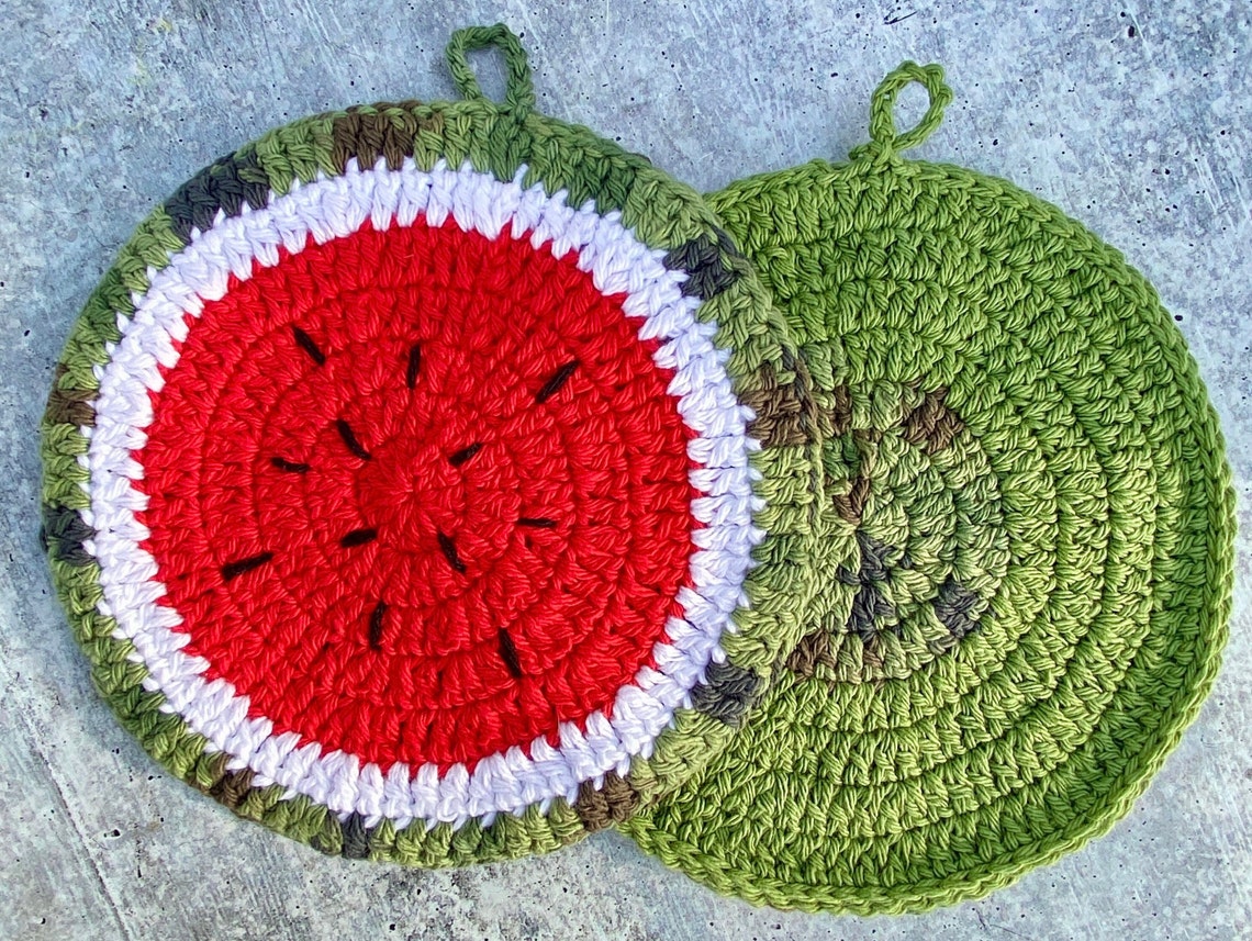 Fun Fruity Potholders Pattern - Etsy