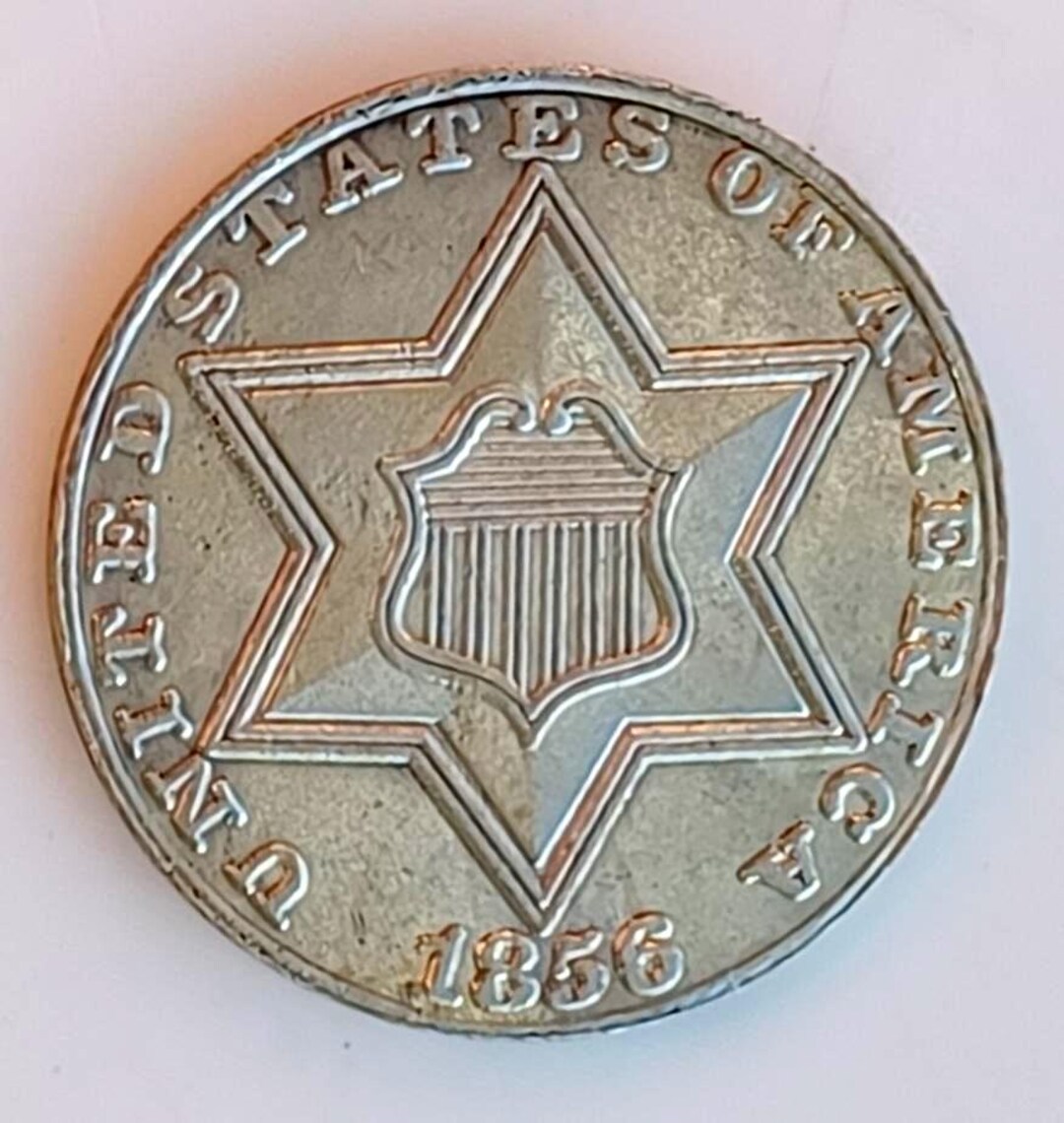 United States 3 Cent Nickel *1856* Restrike Coin. - Etsy