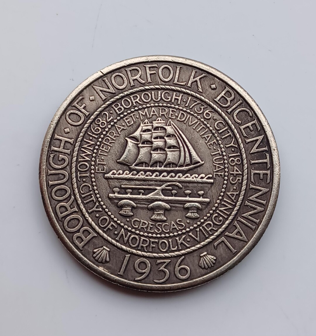 Norfolk *1936* Half Dollar - Bicentennial Coin / United States of ...