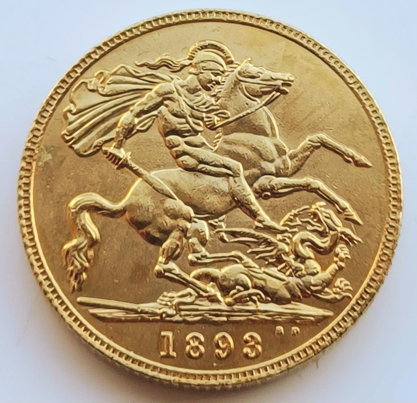 1893 Queen Victoria Sovereign British Coin Gift Item for Collector ...