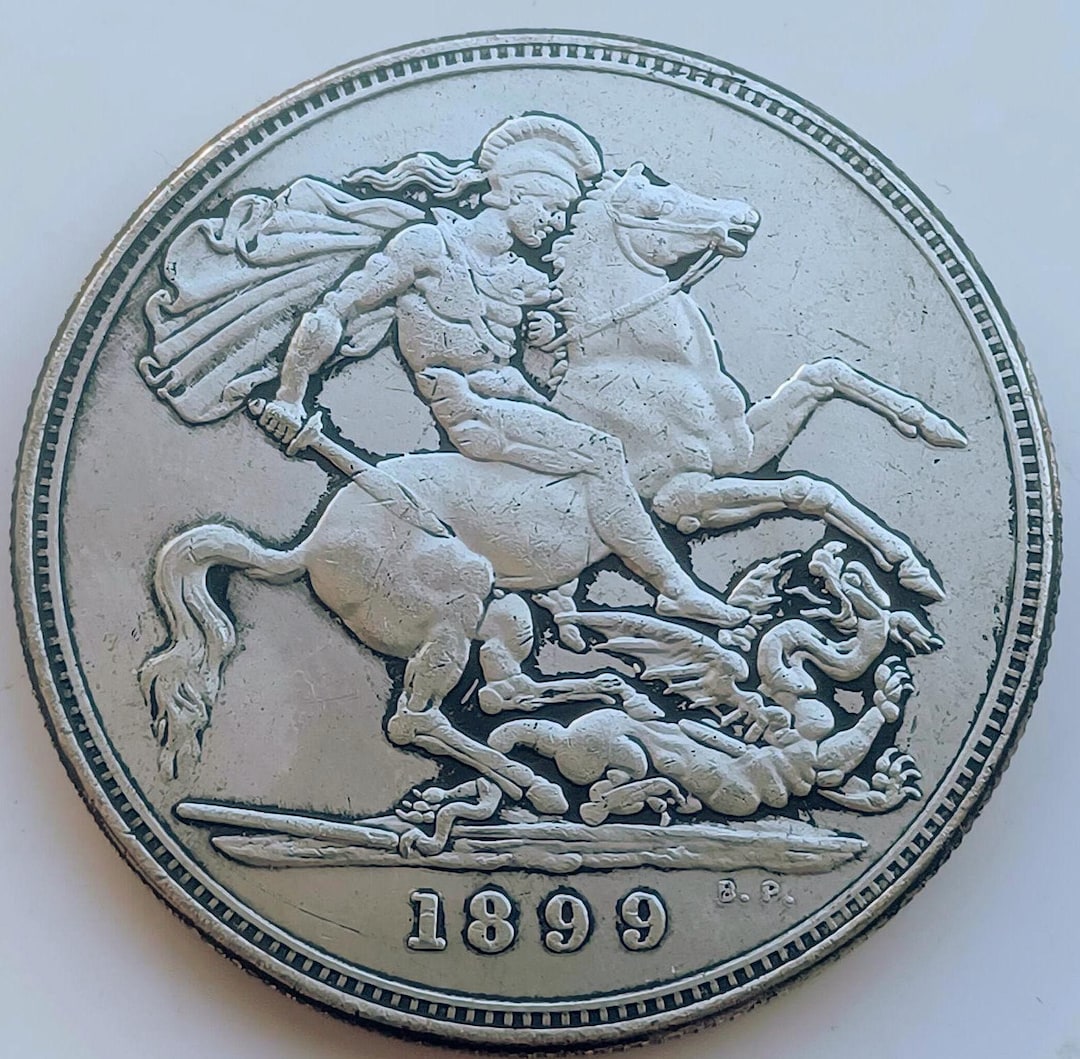 Queen Victoria Crown Coin *1899* Veiled Head - British - Etsy