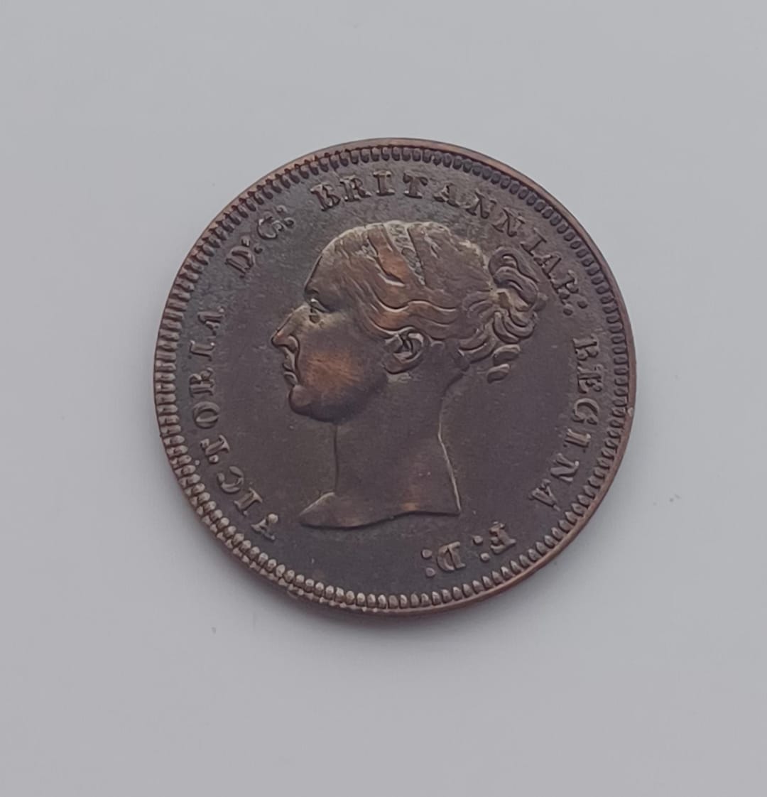 Queen Victoria *1843* Half Farthing / Copper / Restrike - Etsy