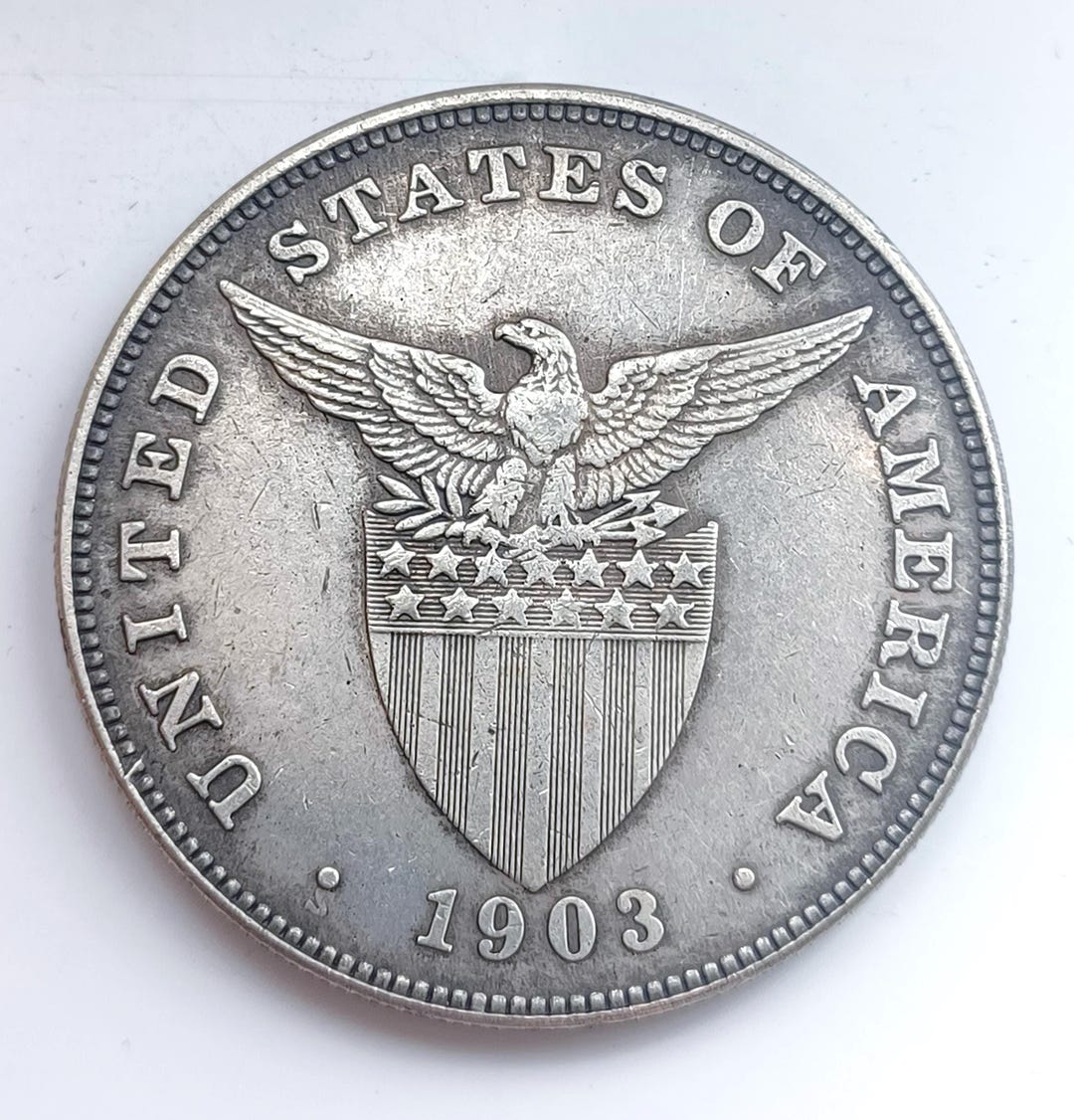 Phillipines Peso *1903* United States of America Coin - Silver Plated ...
