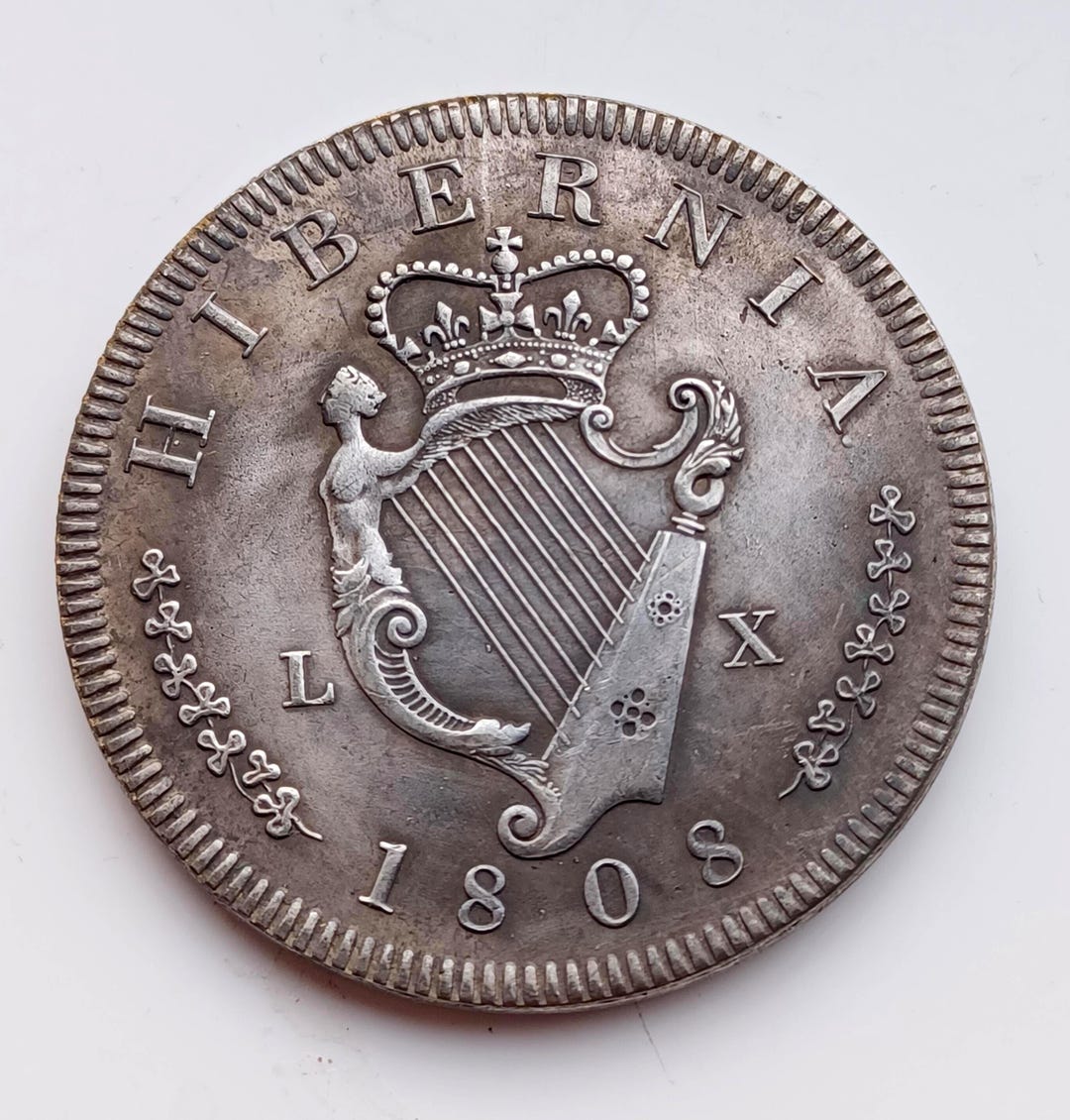 King George Lll Crown *1808* - Hibernia LX / Irish, British Coin ...