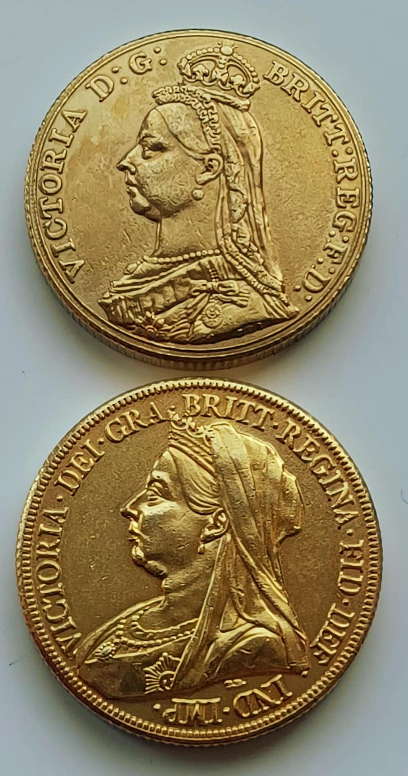 Queen Victoria Sovereign Set British Coin Gift Item for Collector ...