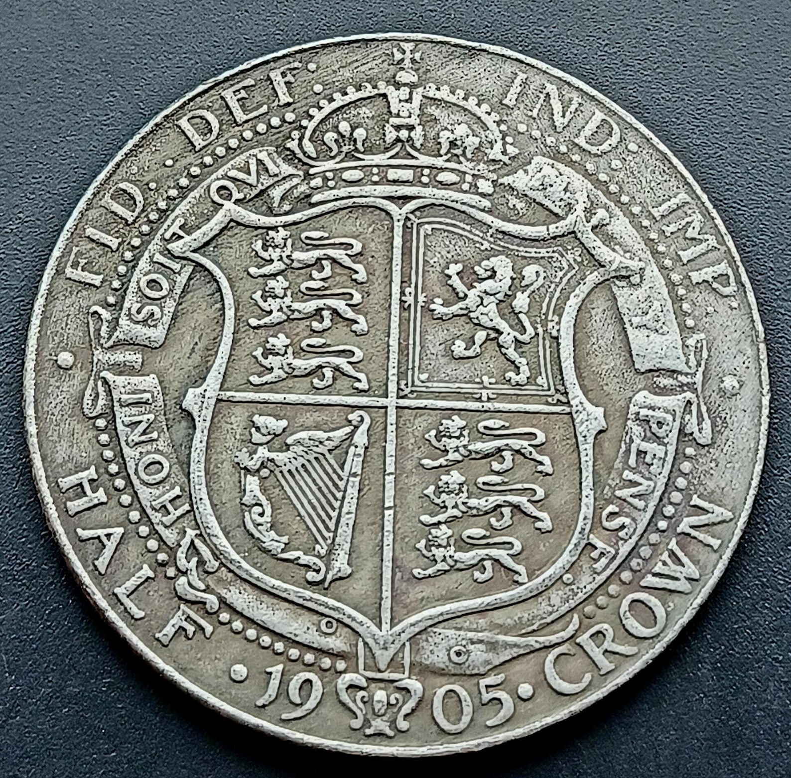 1905 King Edward Vll Half Crown British Coin Gift Item for Collector ...