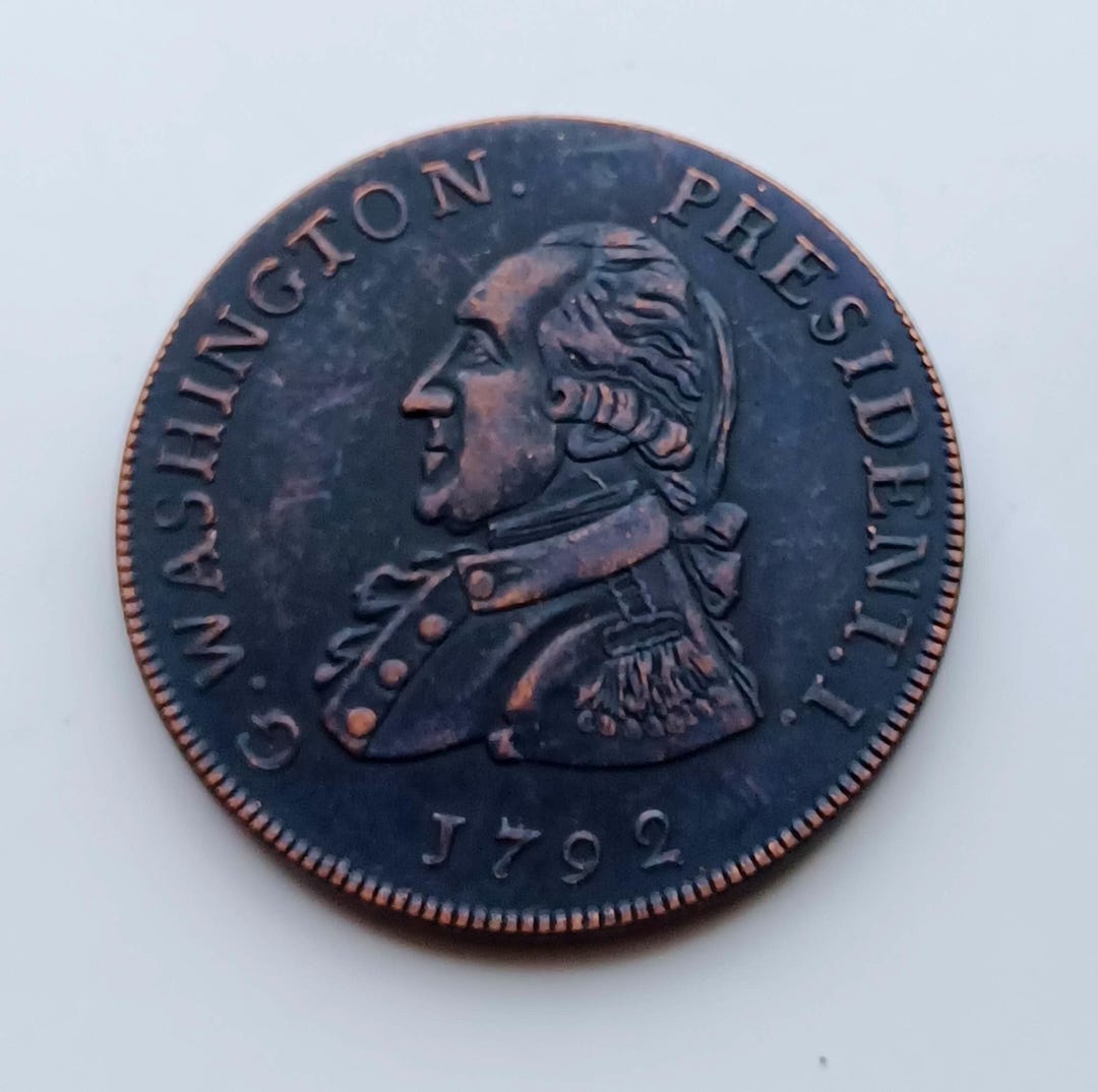 1792 George Washington Large Cent, Getz Small Eagle, 1C, Colonial ...