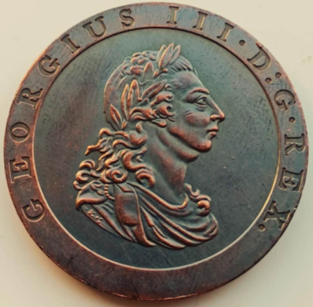 1797 George Lll Cartwheel Penny British Coin Gift Item for Collector - Etsy