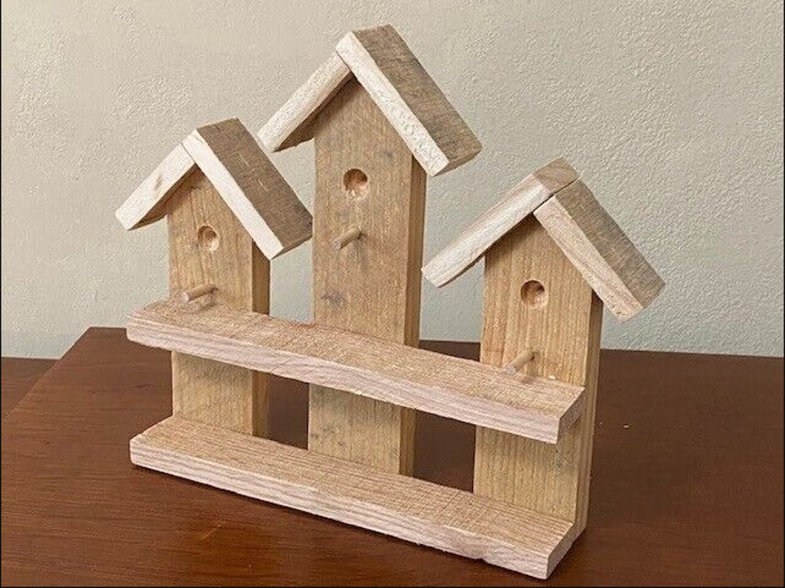 Handmade Rustic Wooden Birdhouse - Etsy