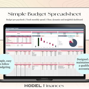 Monthly Budget Template Microsoft Excel Budget Planner Template Finance ...