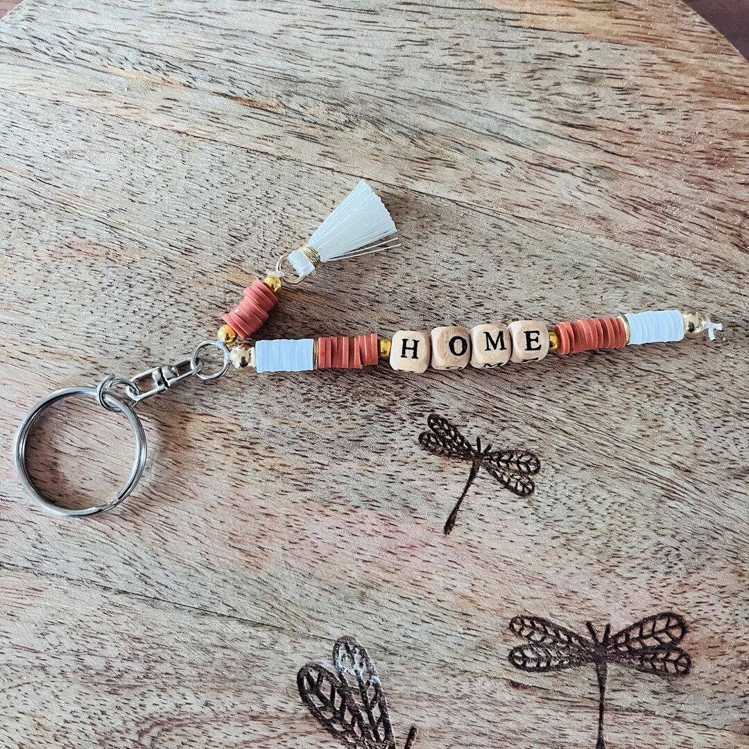 HOME Key Ring - Etsy