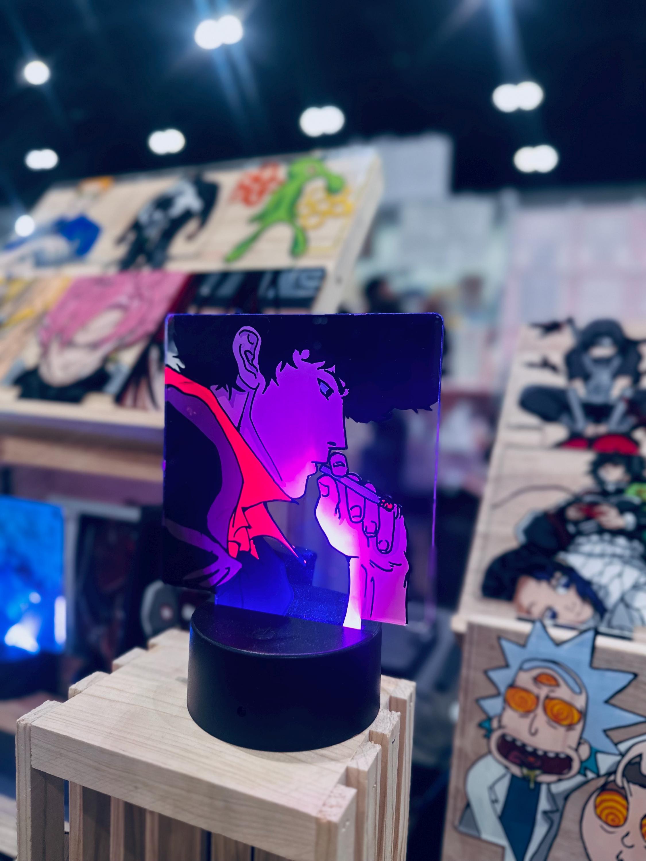 Custom Anime Glass Art – Handmade Reverse Painting on Plexiglass With ...
