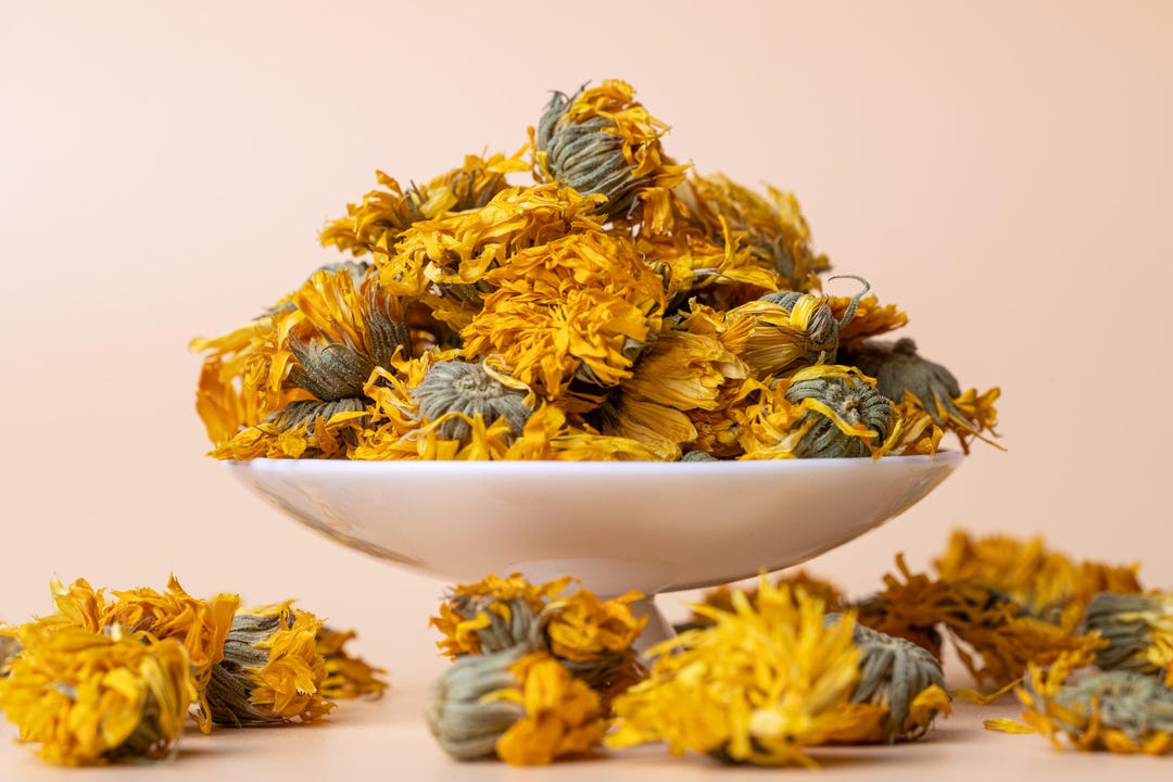 Calendula Flower Herbal Tea Loose Leaf Premium Single Origin Bulk or ...