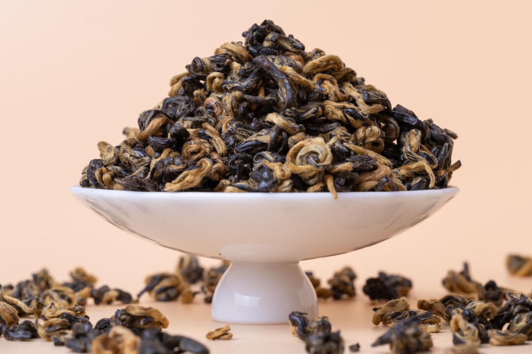 Dian Hong Golden Spiral Black Tea: Yunnan Loose Leaf - Etsy
