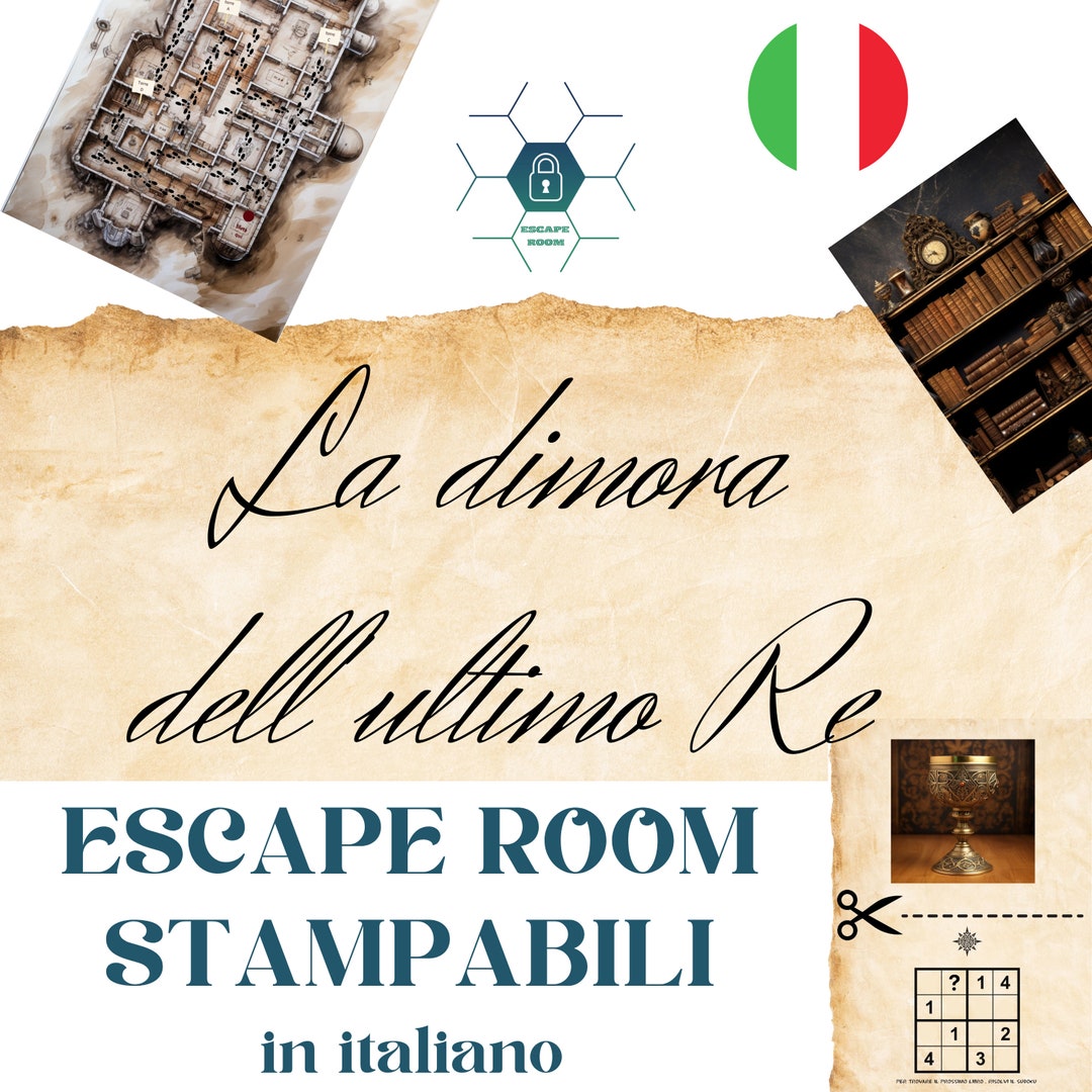 Escape Room Pdf Printable the Home of the Last King in Italian ...