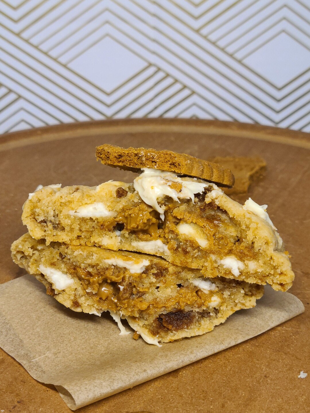 Biscoff Butter Filled Mega Cookies | Half-dozen | New York Style Cookie ...