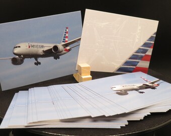 American Airlines Airbus A321 Set of 25 Aviation Trading Cards 2.5x 3.5 ...