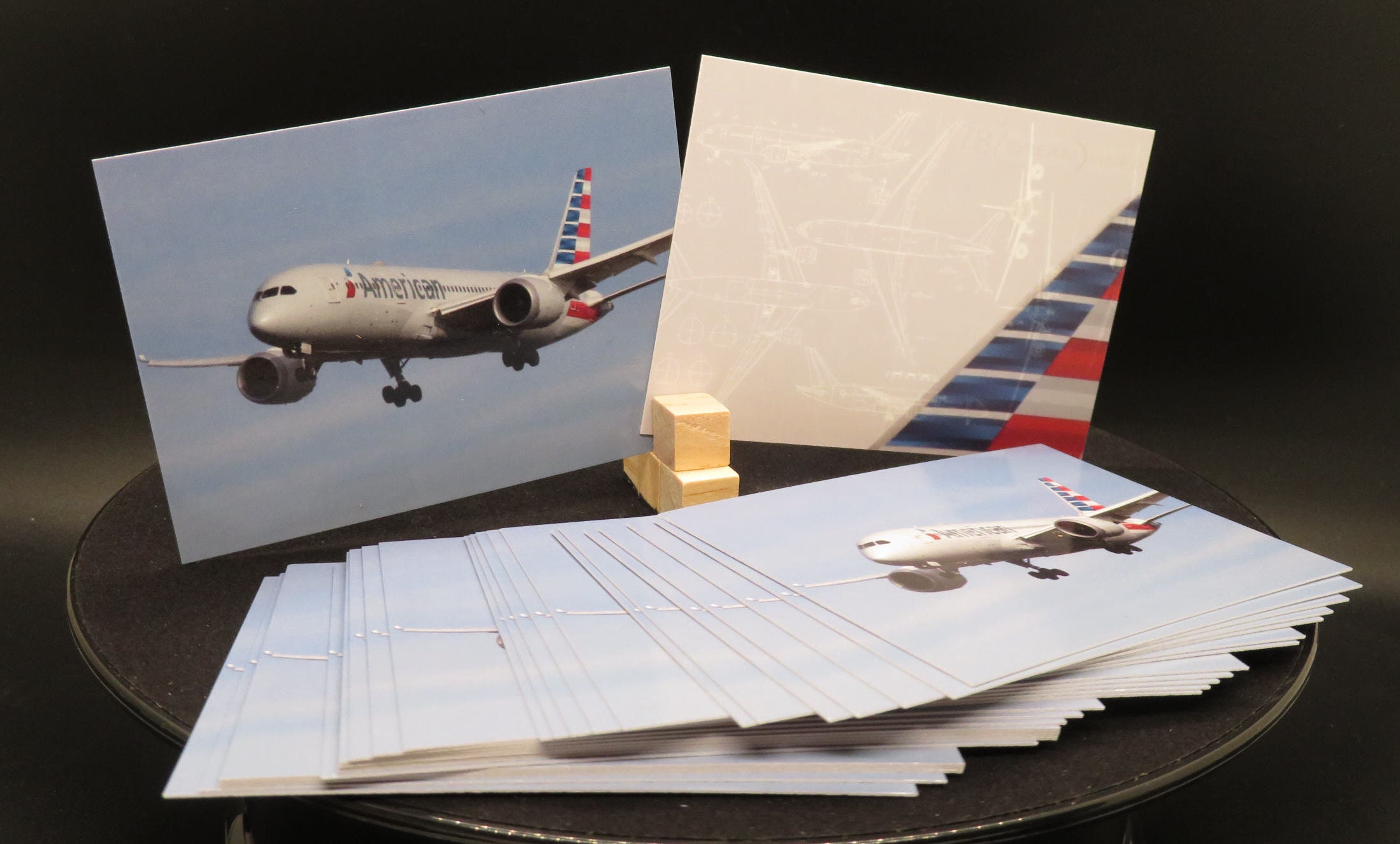 American Airlines Boeing 787 Set of 25 Aviation Trading Cards 2.5x 3.5 ...