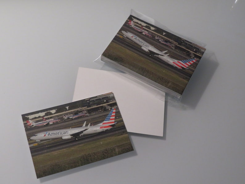American Airlines Boeing 737-800 Set of 25 Aviation Trading Cards 2.5x ...