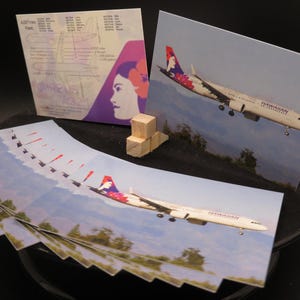 Hawaiian Airlines Airbus A321 Set of 25 Aviation Trading Cards - 2.5"x ...