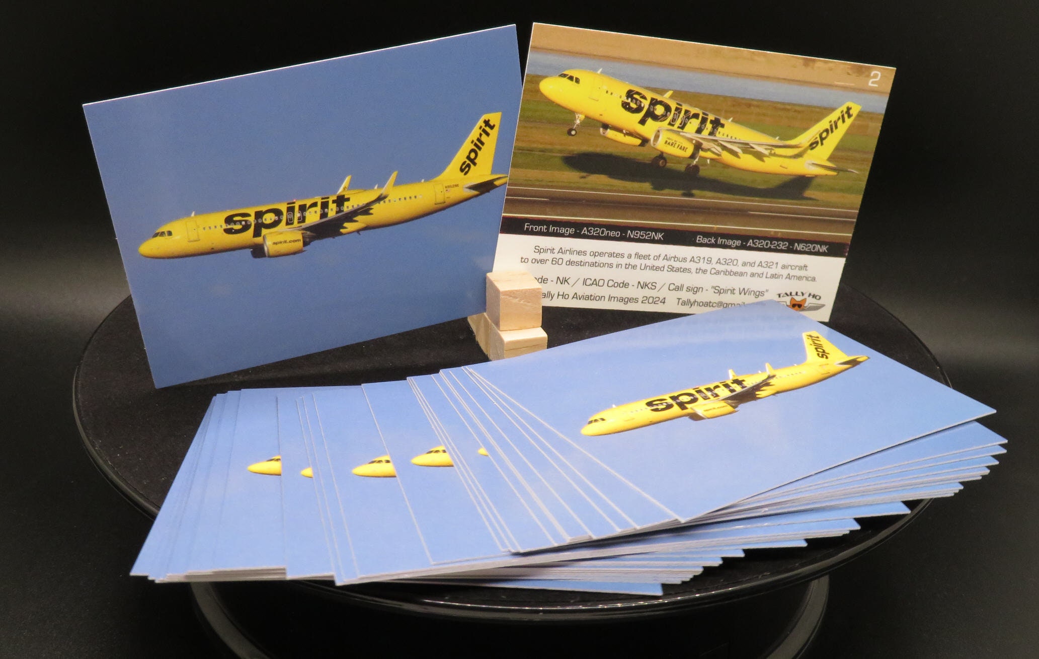 Spirit Airlines Airbus A320 Set of 50 Aviation Trading Cards 2.5x 3.5 ...