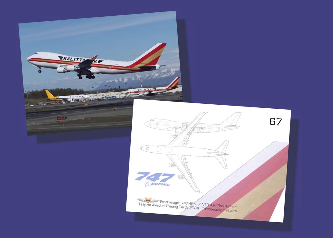 Kalitta Air 747-400F Set of 25 Aviation Trading Cards - 2.5"x 3.5 ...