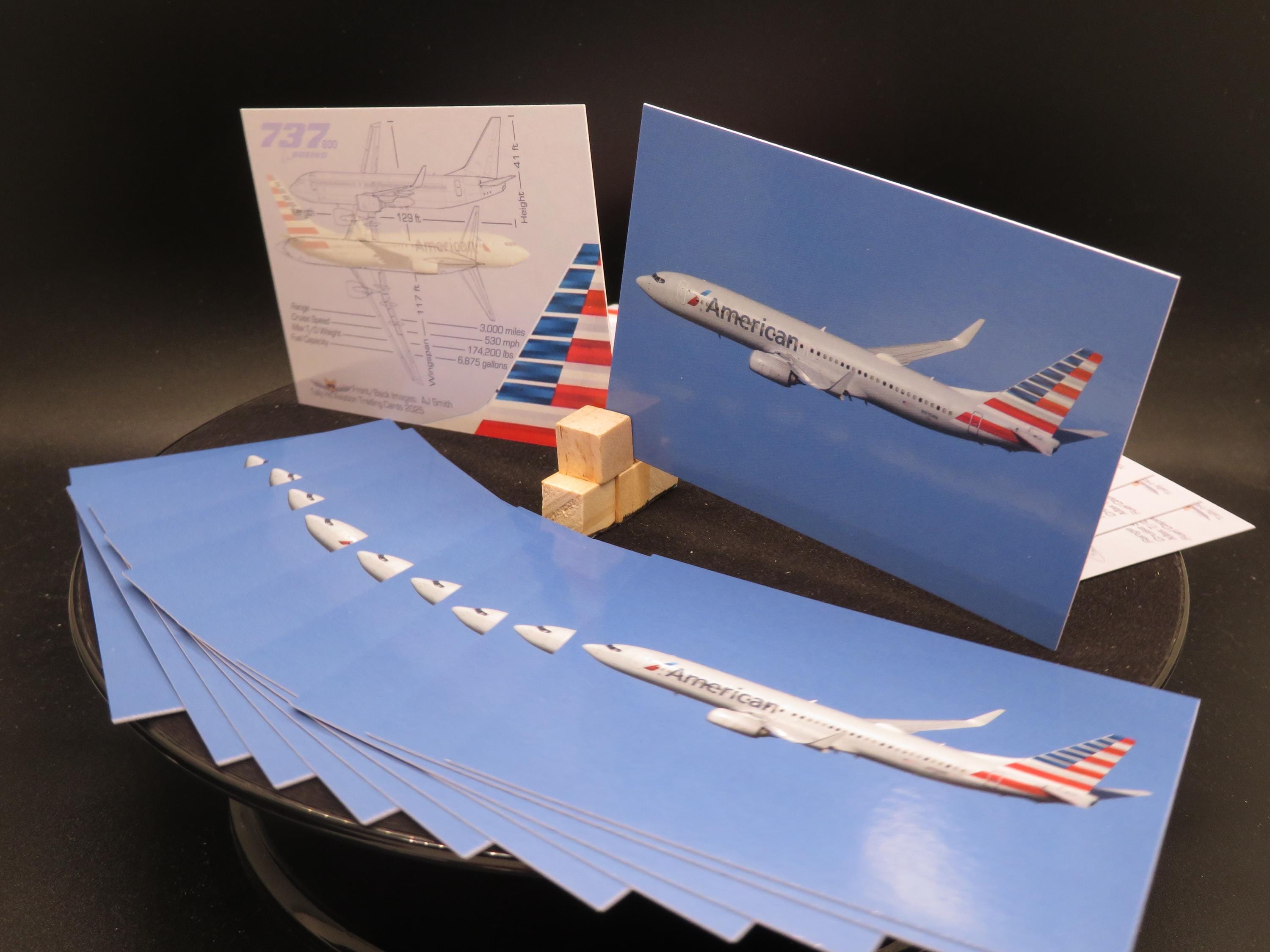 American Airlines Boeing 737-800 Trading Cards - Set of 25 - Etsy