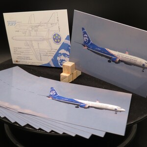 Alaska Airlines Boeing 737 Max 8 "honoring C/s..." - Set of 25 Aviation ...