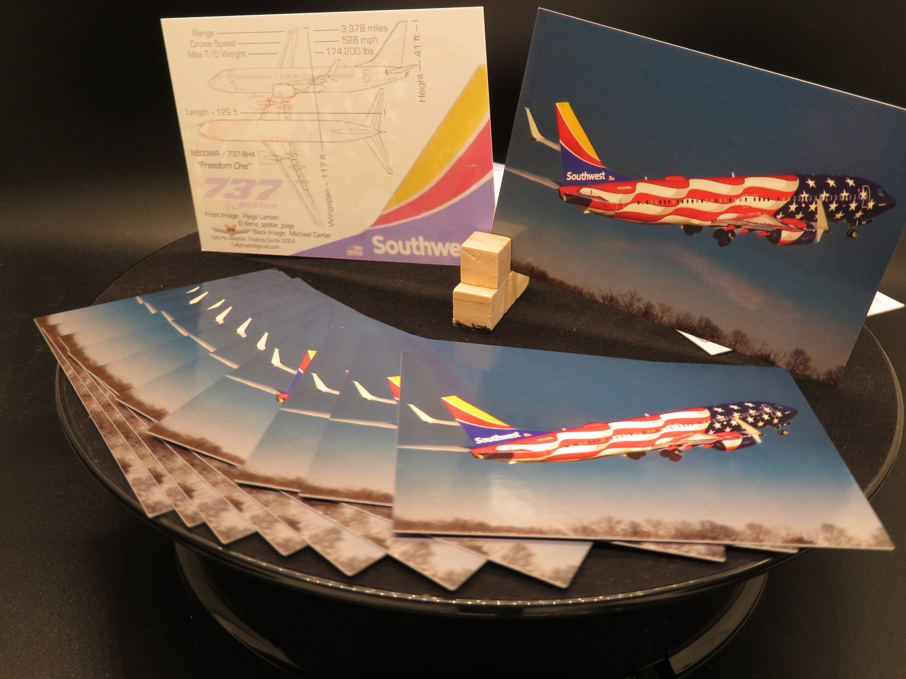 Southwest Airlines 737-800 Set of 25 Airplane Trading Cards 2.5x 3.5 ...