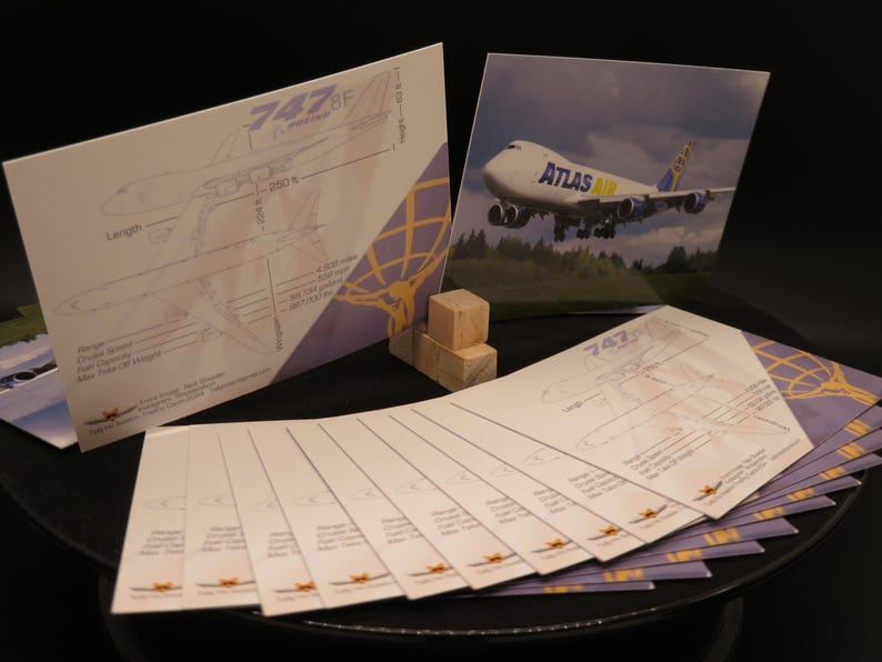 Atlas Air Boeing 747-8F Trading Cards - Set of 25 - Etsy