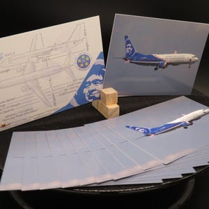 Alaska Airlines Boeing 737 Max 8 "honoring C/s..." - Set of 25 Aviation ...