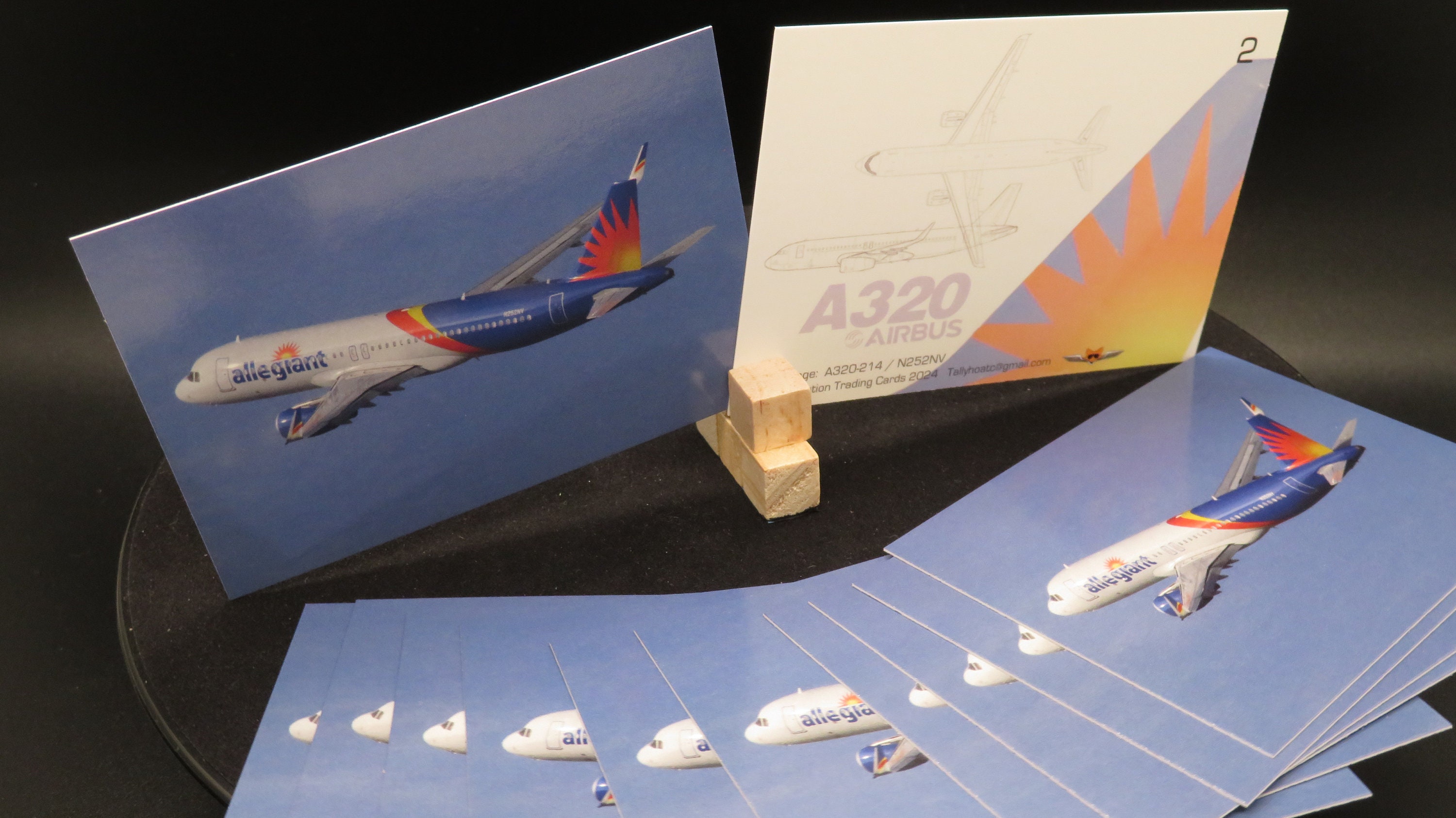 Allegiant Air Airbus A320 Set of 25 Aviation Trading Cards 2.5x 3.5 ...