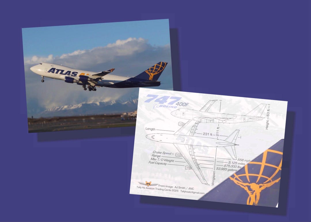 Atlas Air Boeing 747-400F Trading Cards - Set of 50 - Etsy