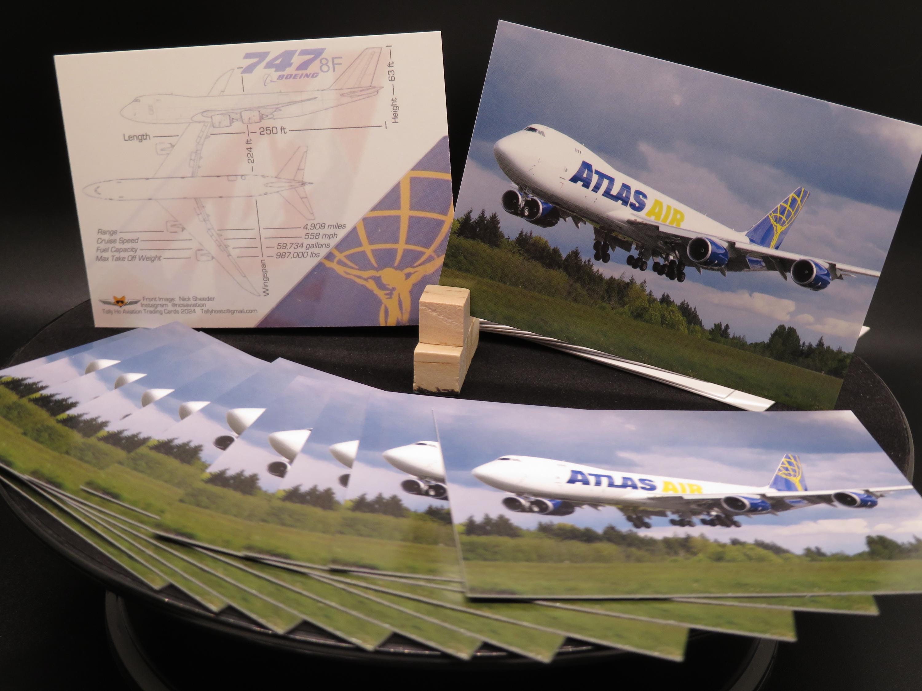 Atlas Air Boeing 747-8F Trading Cards - Set of 25 - Etsy