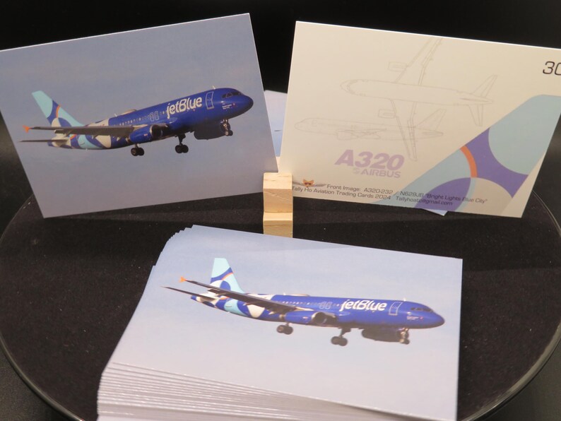 Jetblue Airways Airbus A320 Set of 25 Aviation Trading Cards 2.5x 3.5 ...