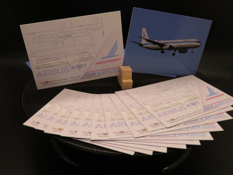 American Airlines / Piedmont Airlines Heritage A321 Set of 25 Aviation ...