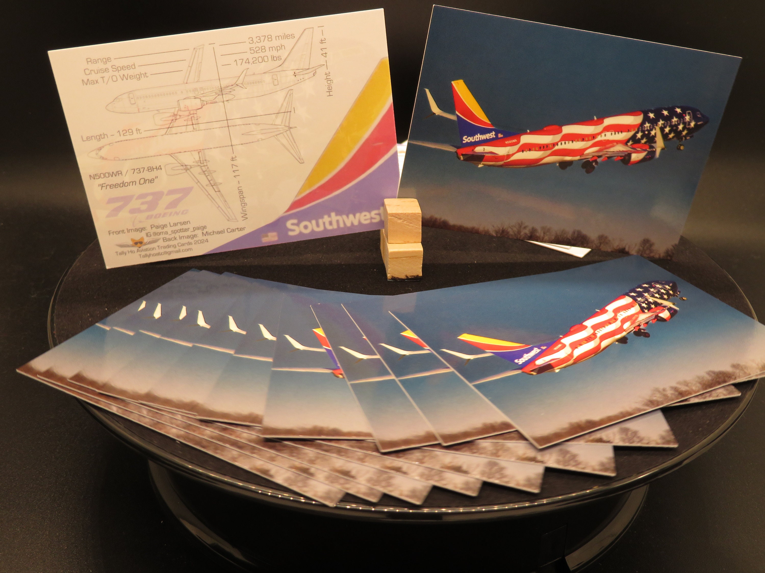 Southwest Airlines 737-800 Set of 25 Airplane Trading Cards 2.5x 3.5 ...