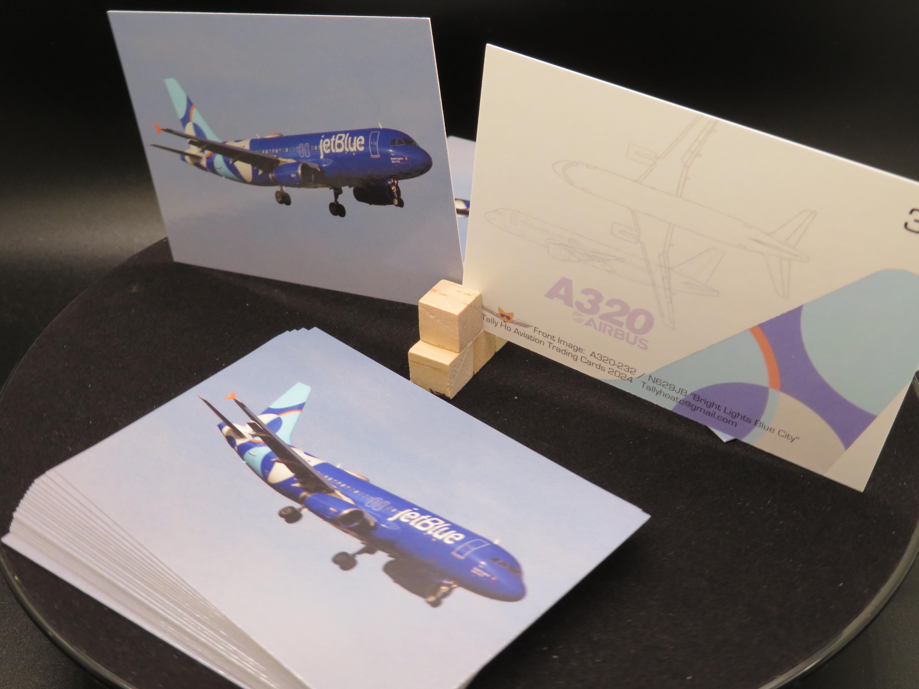 Jetblue Airways Airbus A320 Set of 25 Aviation Trading Cards 2.5x 3.5 ...