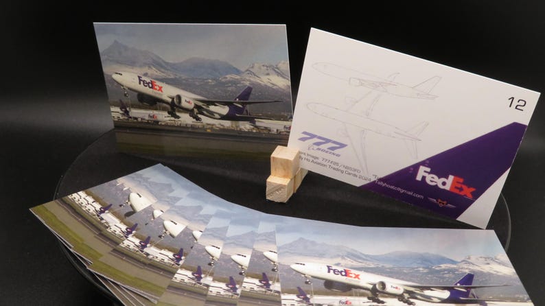 Fedex Boeing 777 Aviation Trading Cards - Set of 25 - 2.5"x 3.5 ...