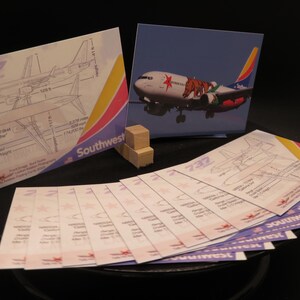 Southwest Airlines 737-800 Set of 25 Airplane Trading Cards - 2.5"x 3.5 ...