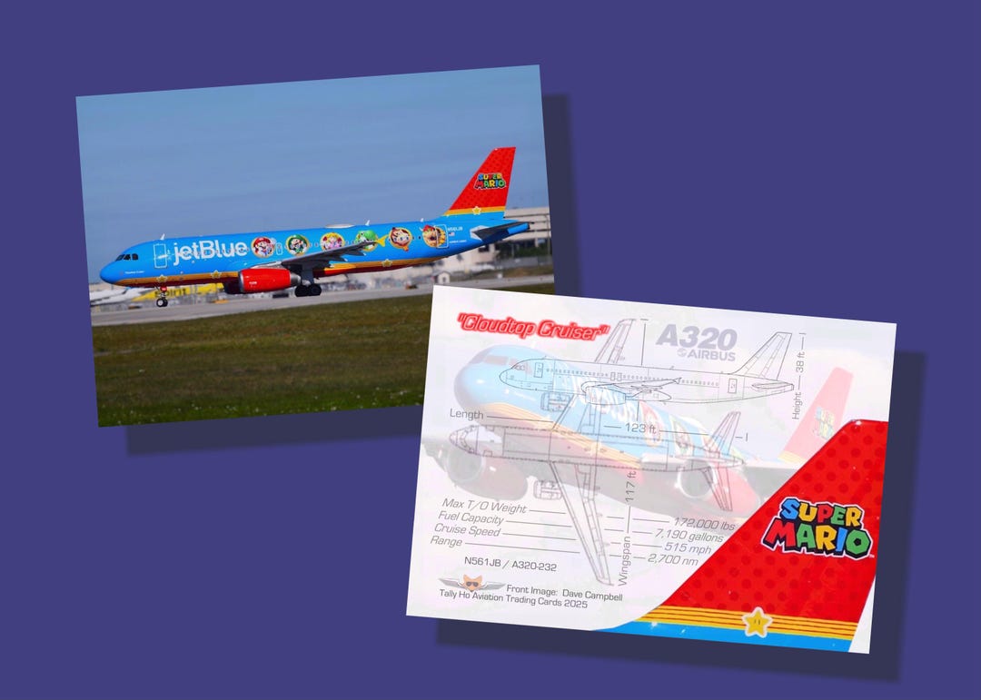 Jetblue Airways Airbus A320 Set of 25 Aviation Trading Cards - 2.5"x 3. ...